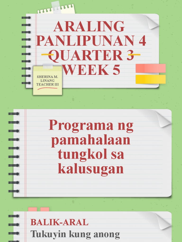 Ap Q3 Week 5 | PDF