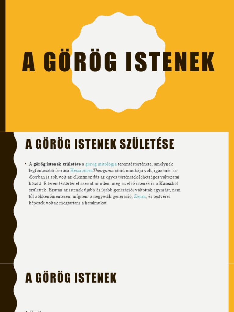 A Görög Istenek | PDF