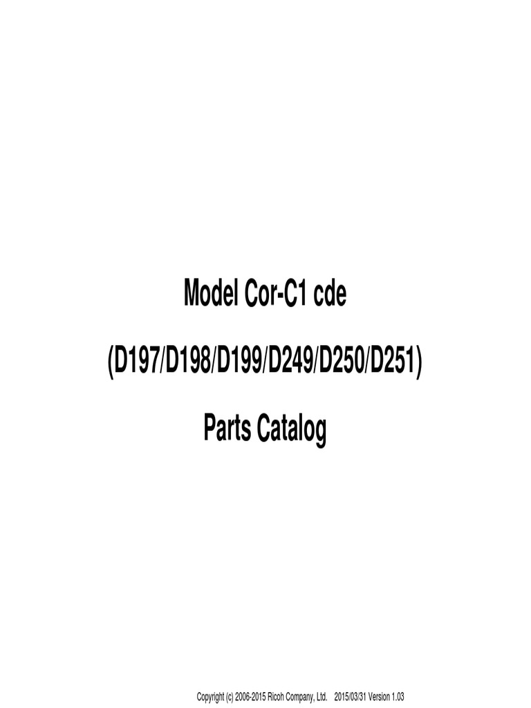 Parts Catalog MP 3554 PDF | PDF