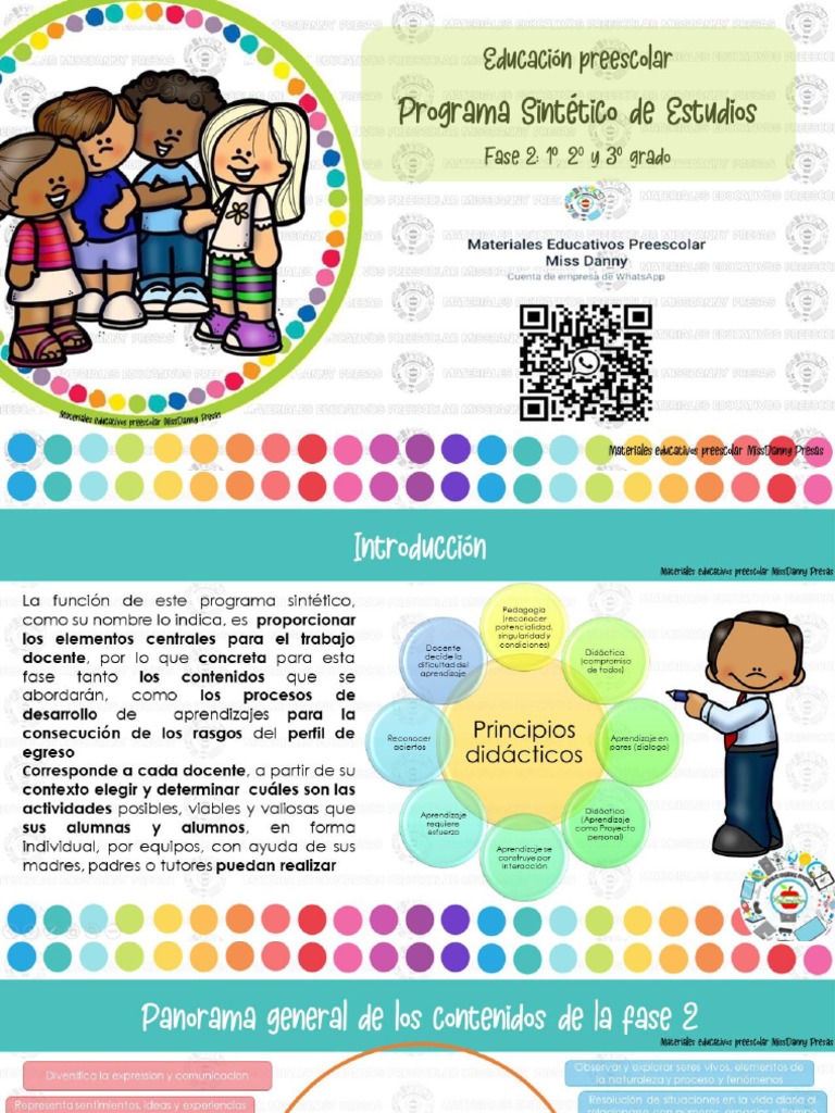7.1 Programa Sintetico Preescolar Puntos Clave | PDF