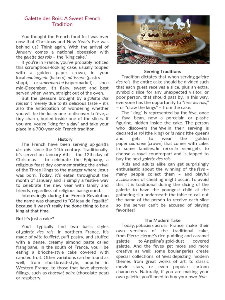 Galette Des Rois | PDF | Western Cuisine | Cooking