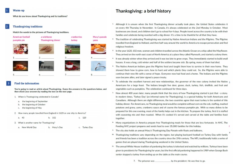 Thanksgiving | PDF