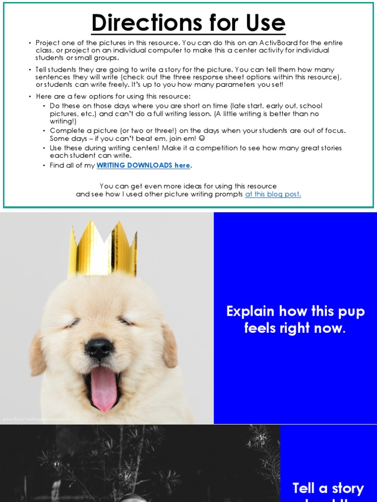 Picture Writing Prompts | PDF