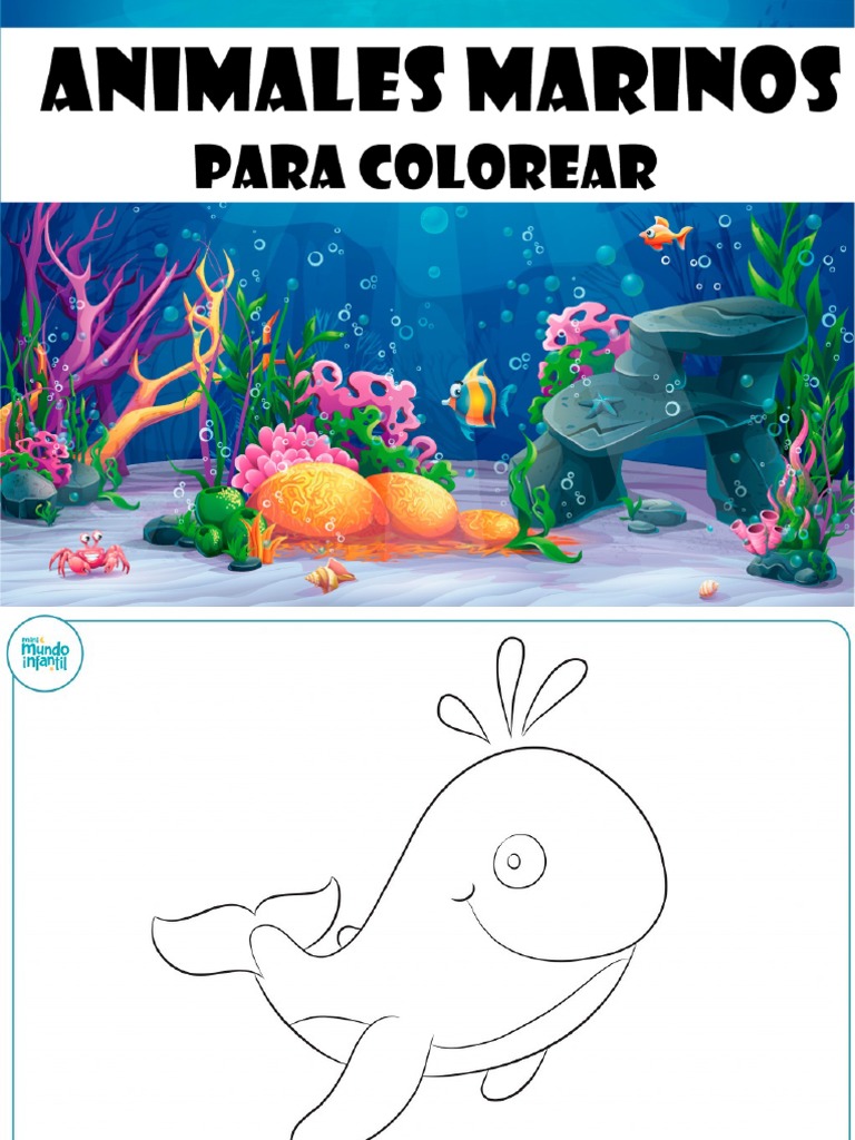 Animales Marinos para Colorear | PDF