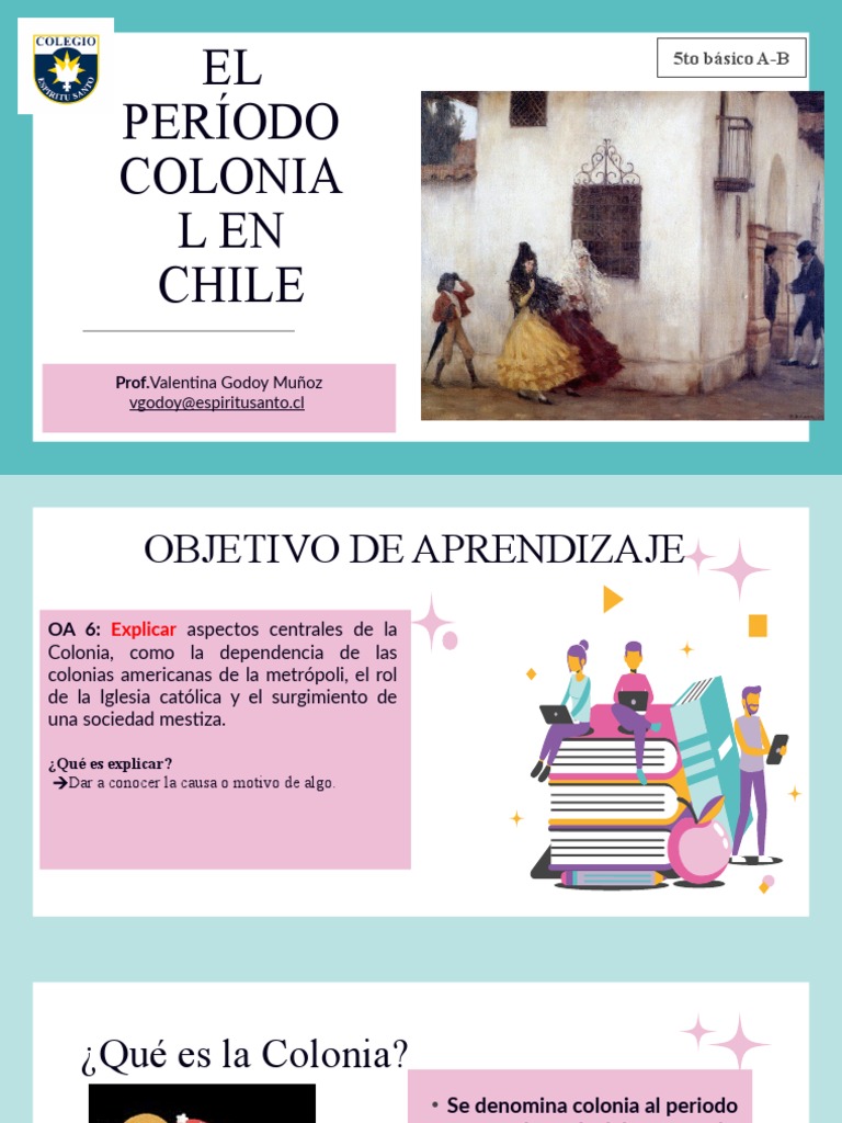 PPT El período colonial en Chile | PDF | Nueva españa | Américas