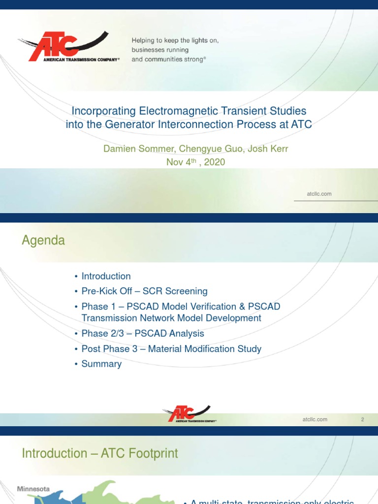 Generation - Incorporating Electromagnetic Transient Studies Into The Generator Interconnection ...