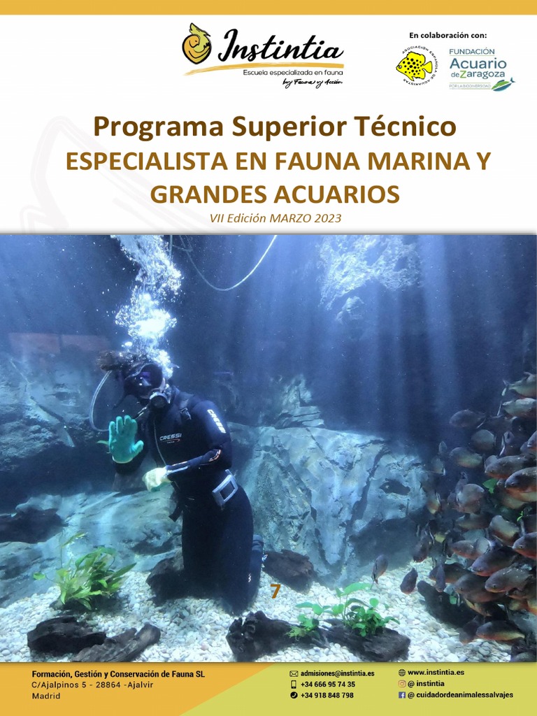 Programa Superior T Cnico Especialista en FM y GA - Edici N MARZO 2023 PDF | PDF | Acuario | Fauna