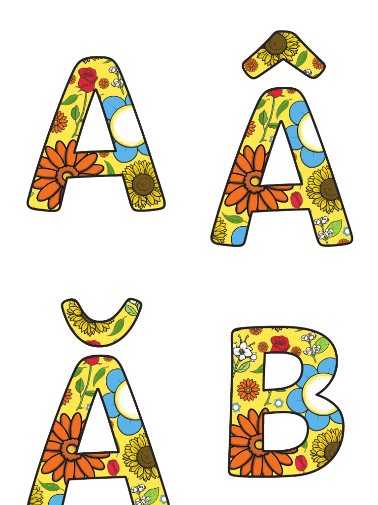 Primavara Decor - Litere Decupabile | PDF