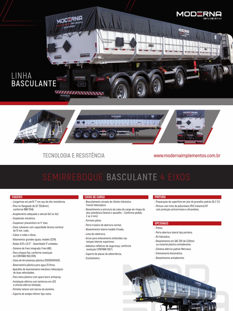 Basculante 4 Eixos | PDF | Veículos | Veículo motorizado