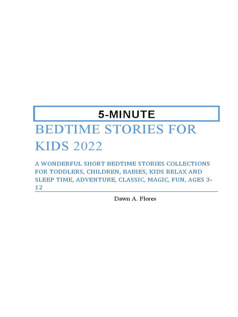 5-Minute Bedtime Stories for Kids | PDF