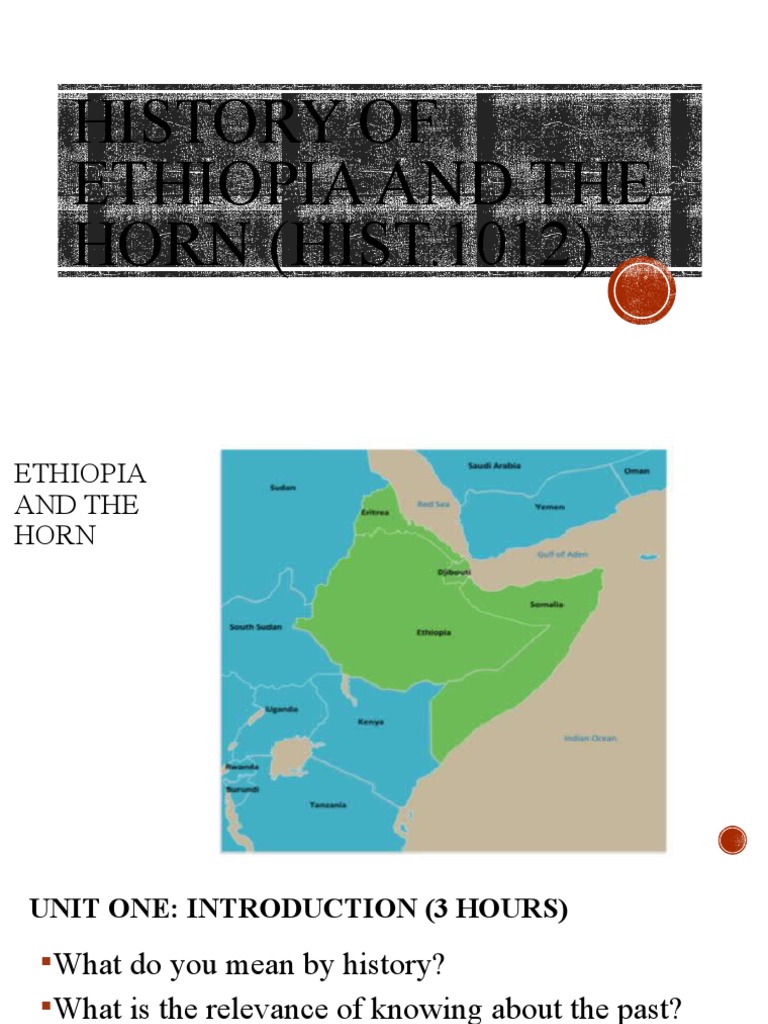 Hist-1012-Chapter 1-5 | PDF | Stone Age | Horn Of Africa