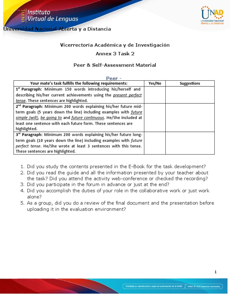 Annex 3 Task 2 | PDF