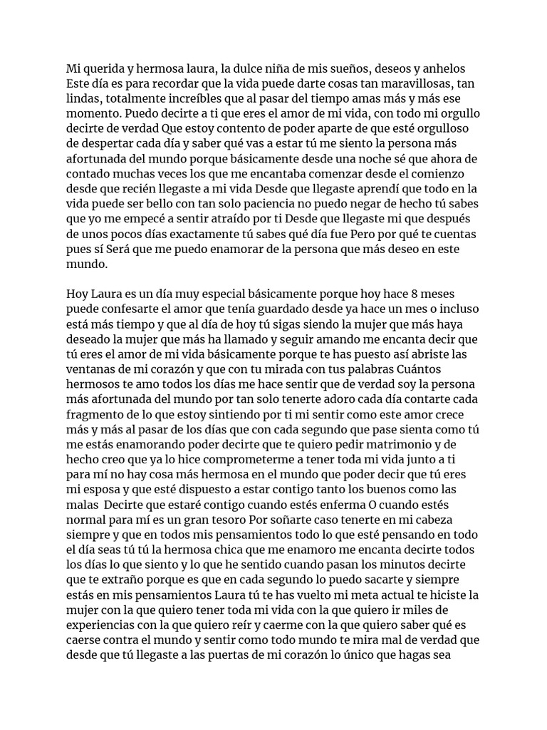 Para La Esposa Mas Hermosa Del Mundo | PDF | Amor