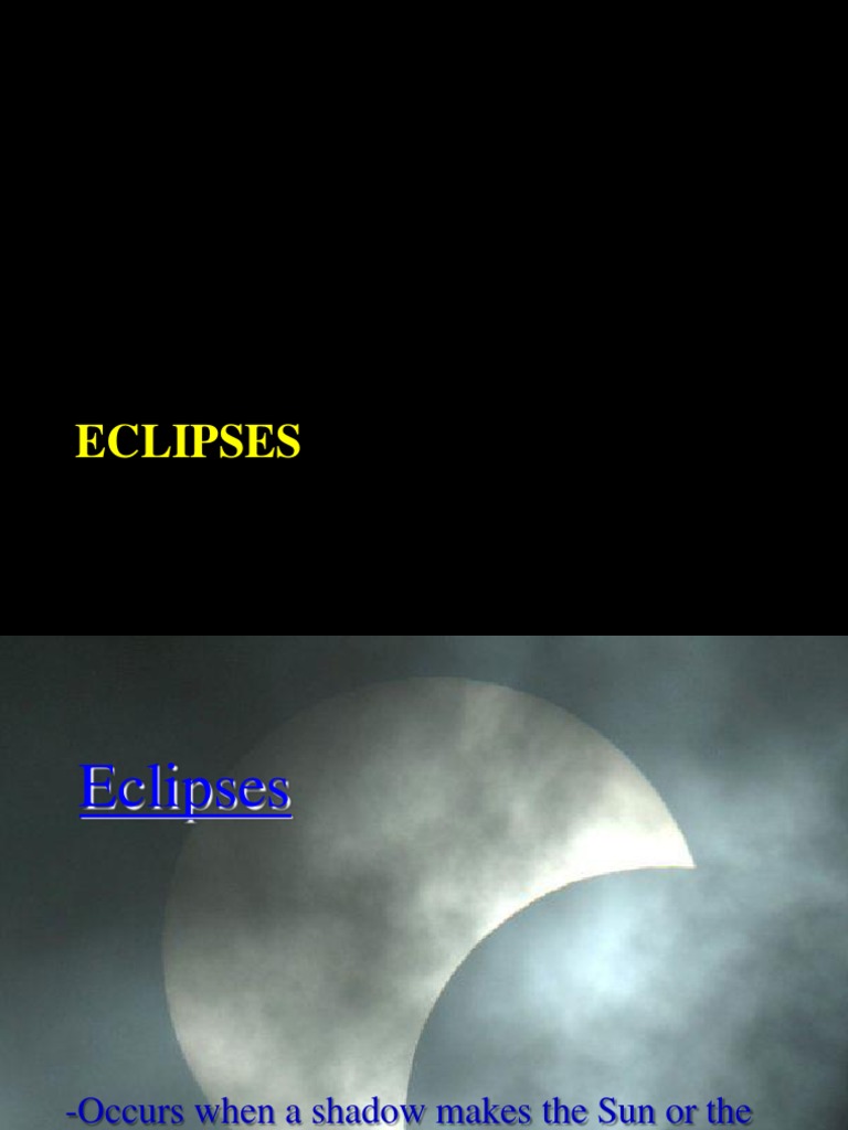 Eclipses Explained | PDF | Solar Eclipse | Moon