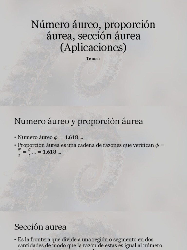 Aplicaciones del Número Áureo | PDF | Métodos y materiales de enseñanza
