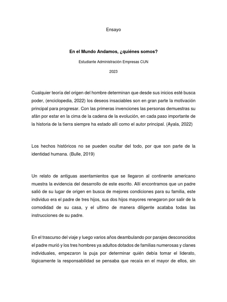 Ensayo 1 | PDF