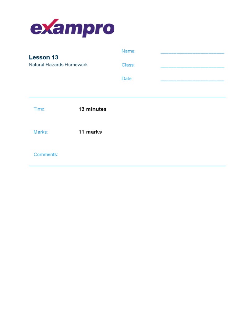 Natural Hazards Homework on Weather | PDF | Snow | Weather