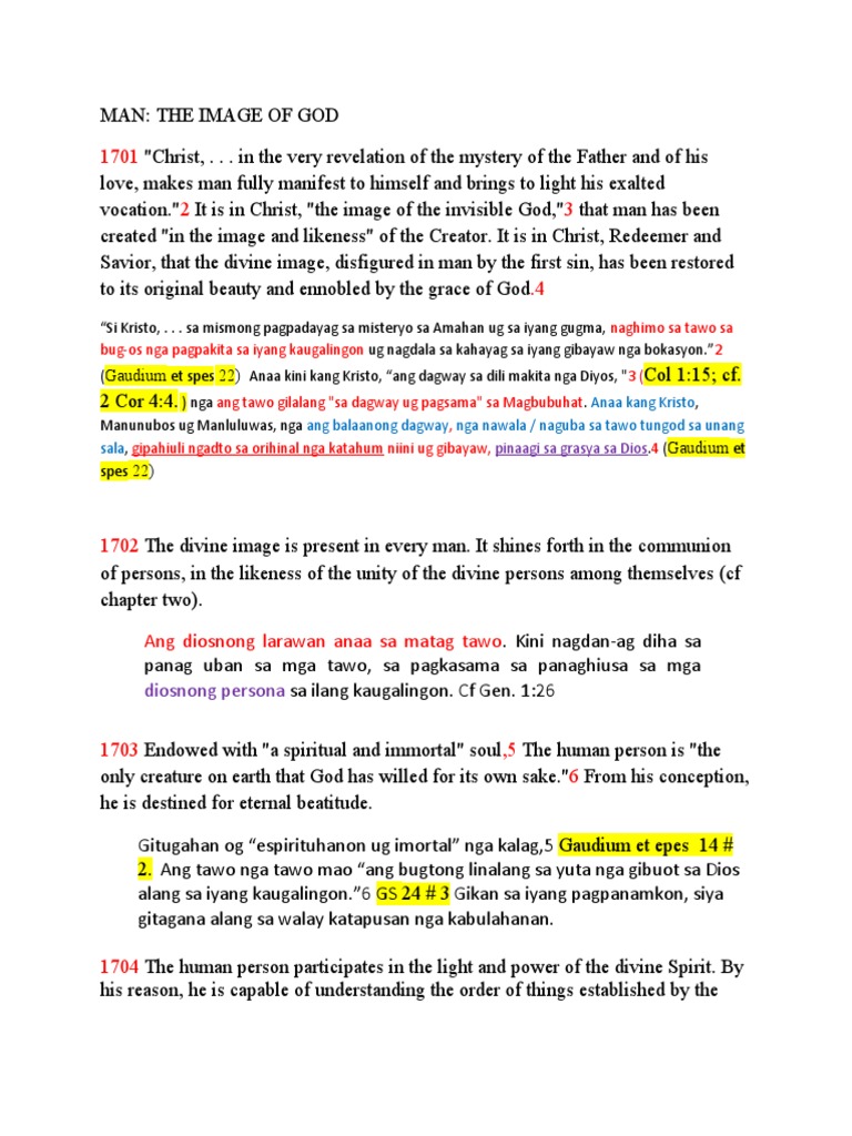 Man The Image of God | PDF