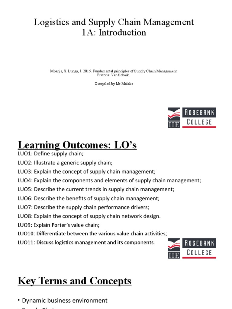 Fundamental Principles of Supply Chain Management: An Introduction to ...