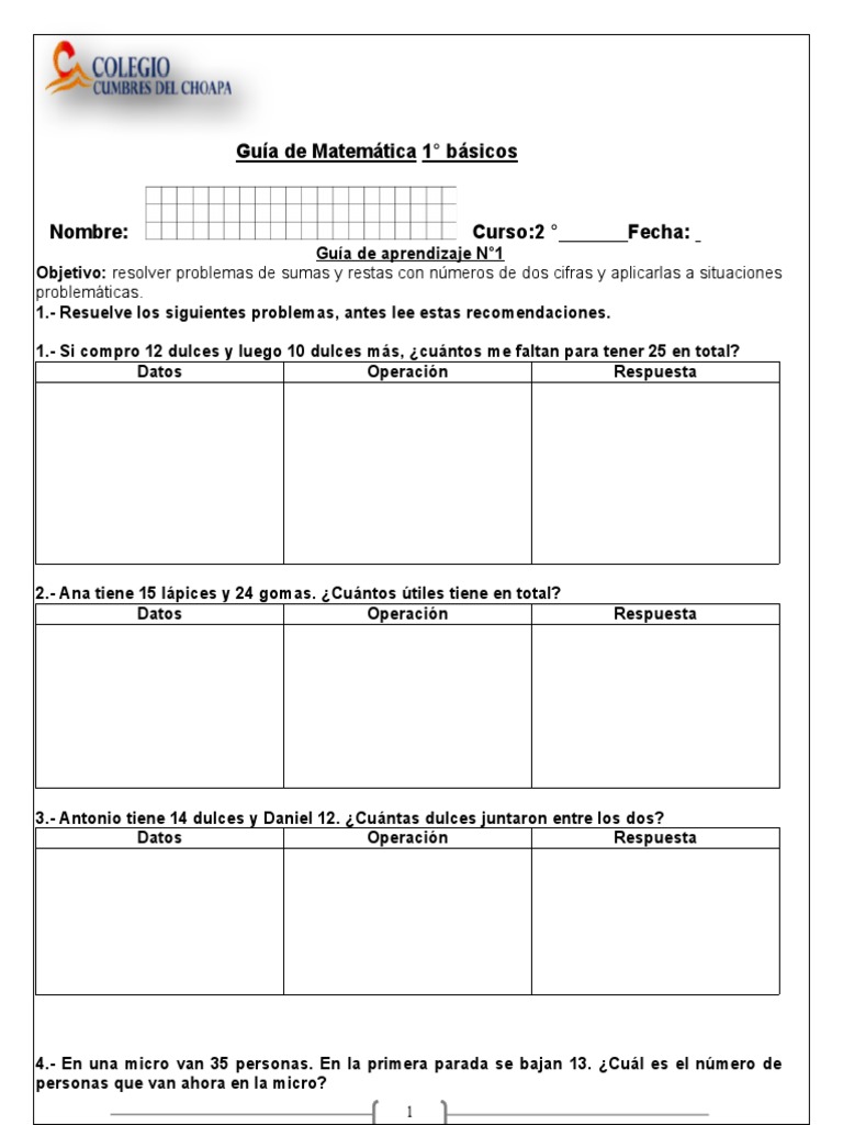 Guia Matematica 2 Básico A B Pdf
