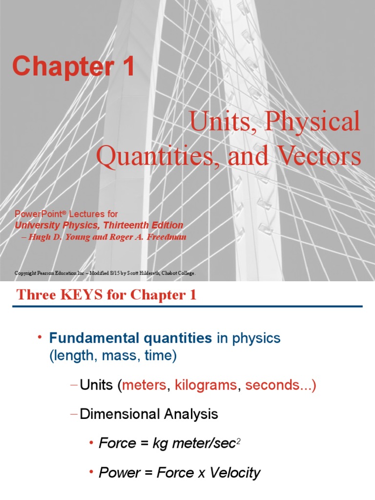 Units, Physical Quantities, and Vectors: Powerpoint Lectures For | PDF | Significant Figures ...