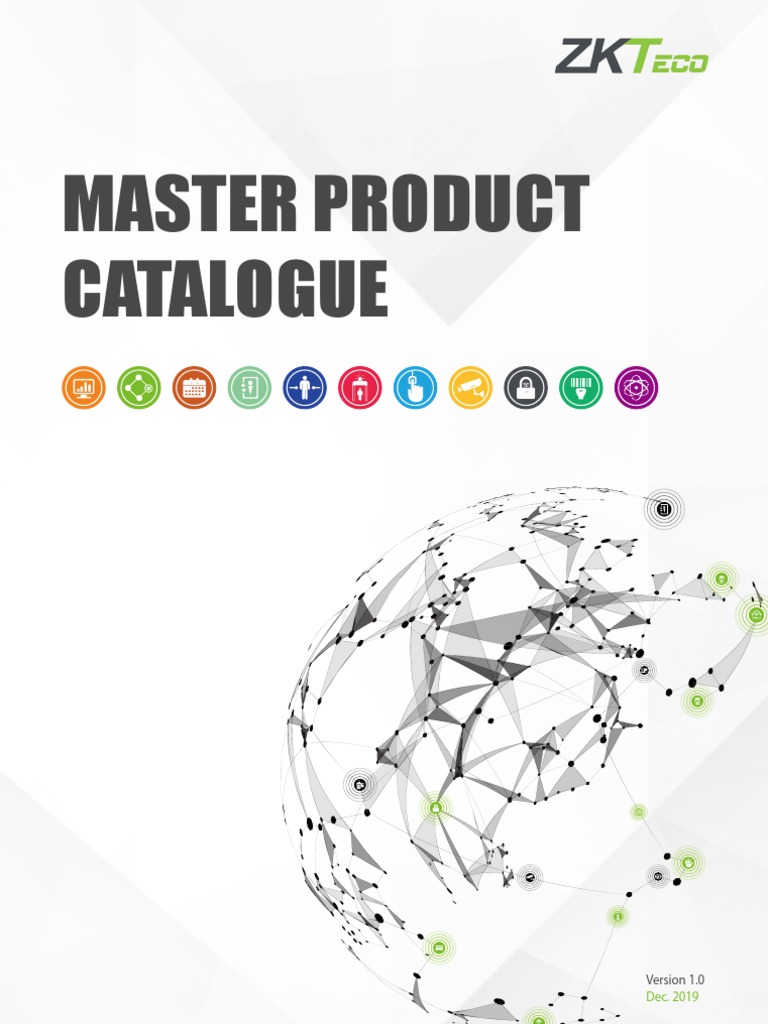 ZKTeco Master Product Catalogue 2020 - Compressed PDF | PDF | Fingerprint | Access Control