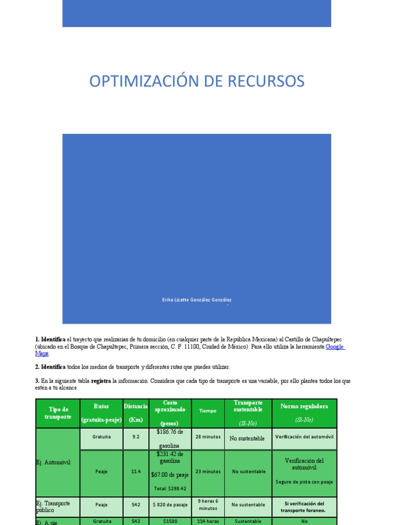 Modulo 20 Actividad 6 | PDF | Transporte | Transporte público