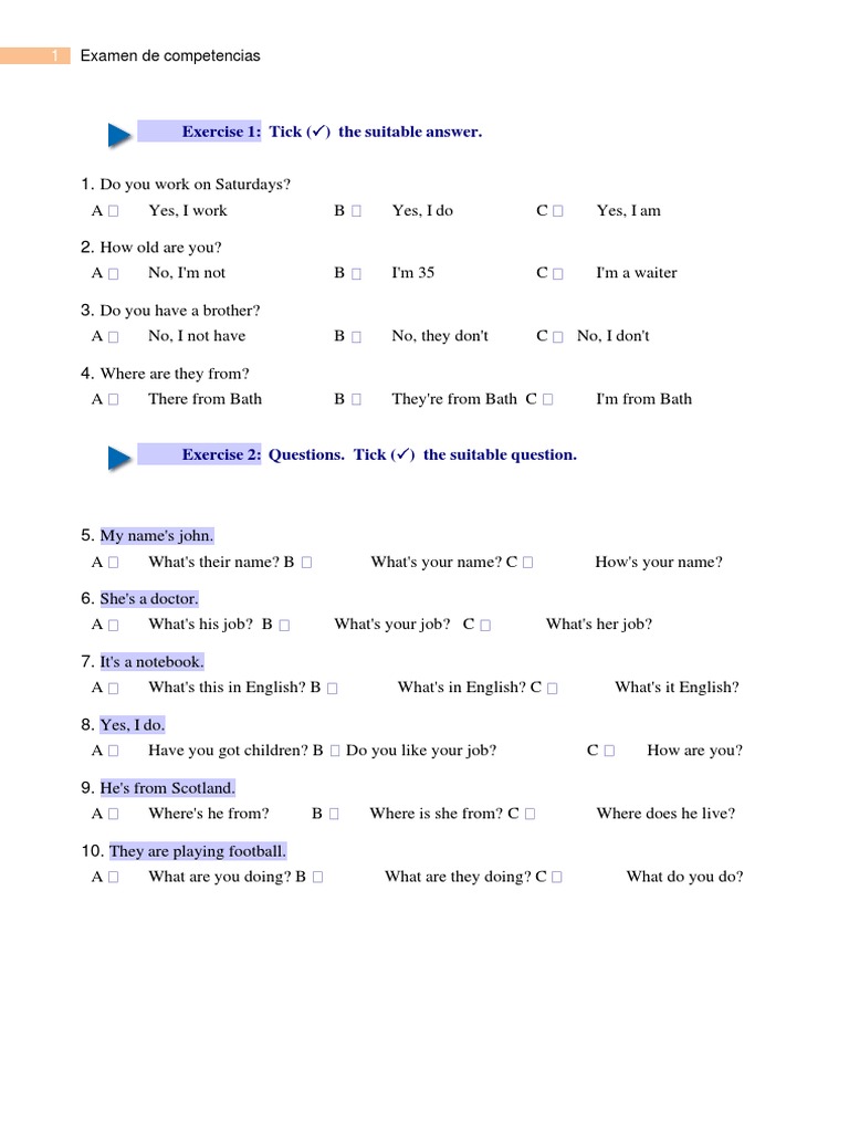 Examen Certificacion A1-1 PDF | PDF | Thailand | Thai Cuisine