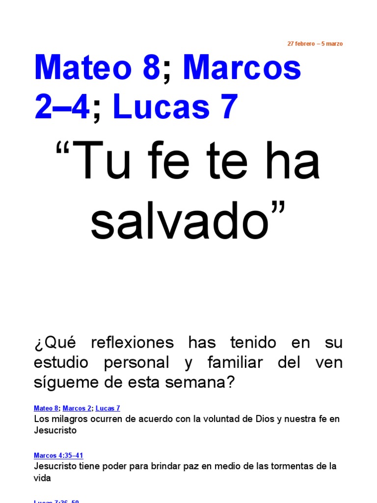 Tu Fe Te Ha Salvado | PDF | Autosuperación | Religión y espiritualidad