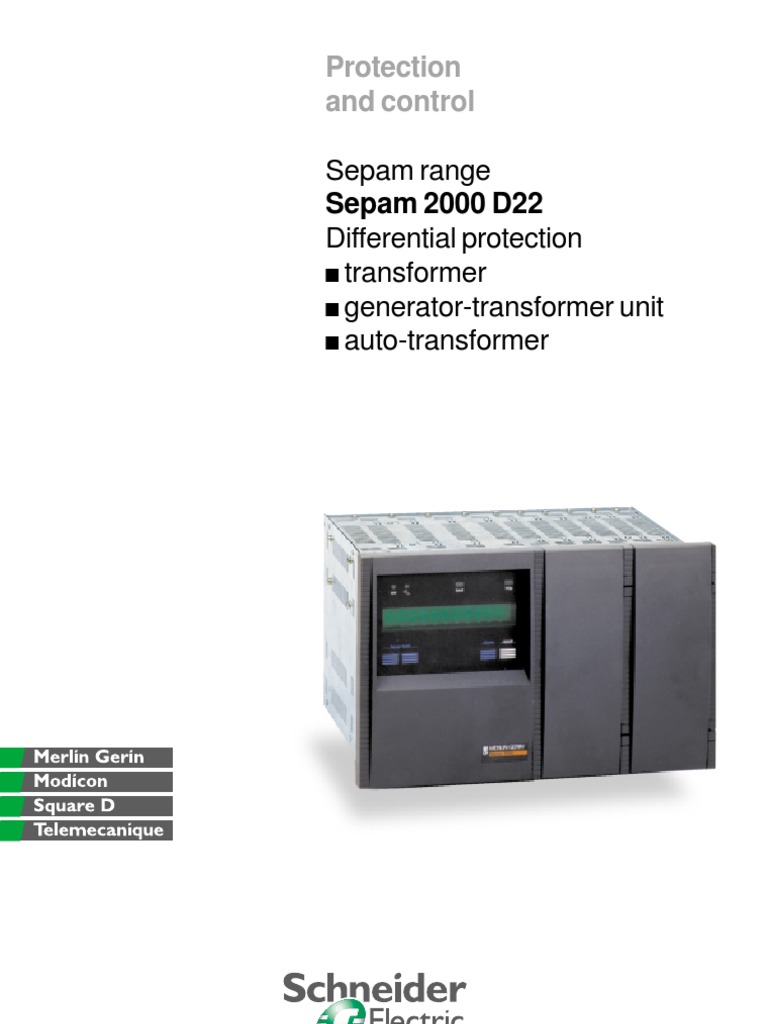 Sepam 2000 d22 | Transformer | Electricity