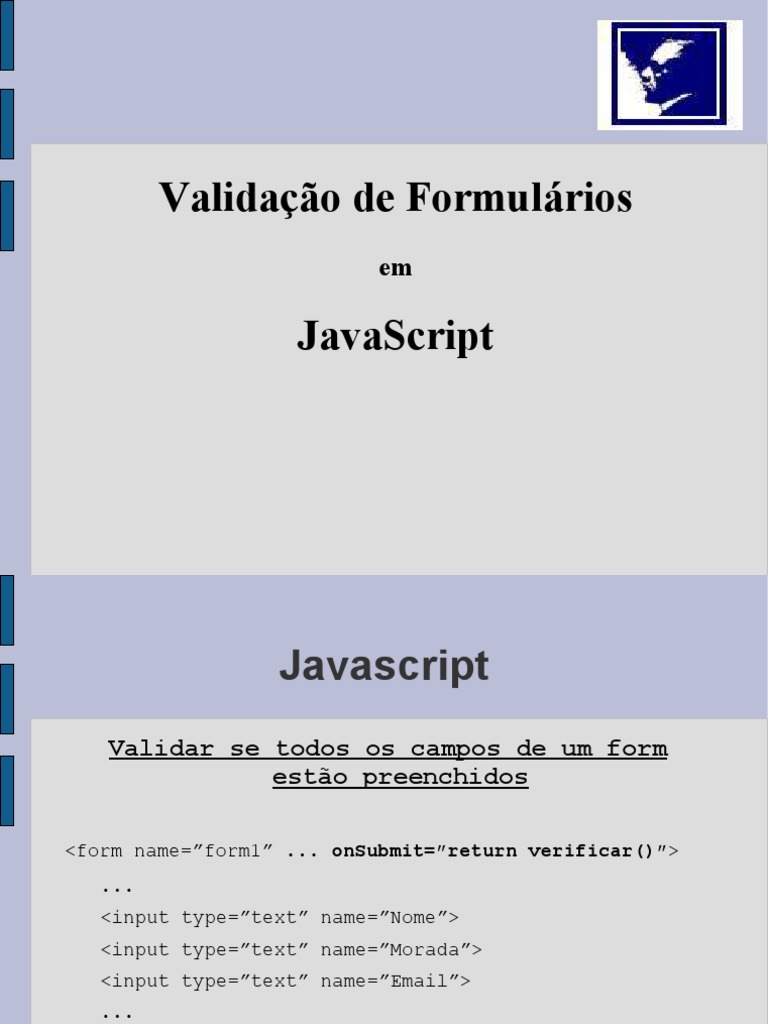 Validacao Forms | PDF