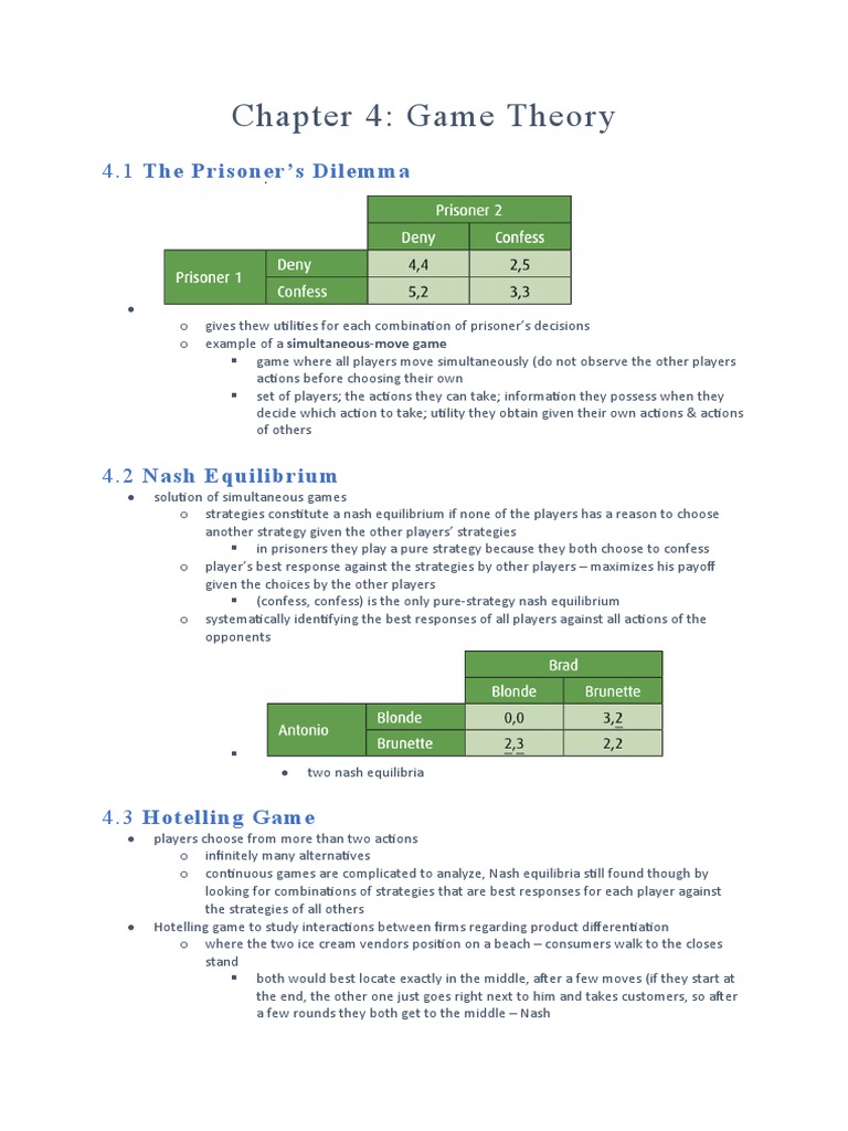 Understanding Game Theory Concepts | PDF | Economic Methodology | Gaming