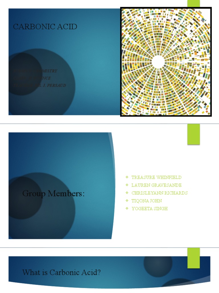 Carbonic Acid: Uses and Reactions | PDF | Acid | Ion