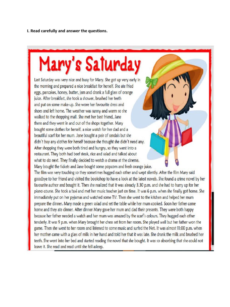 Reading Simple Past | PDF