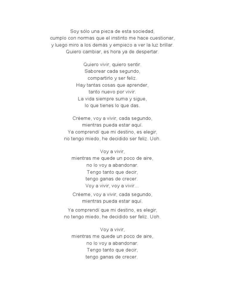 He Decidido Ser Feliz - V2 | PDF