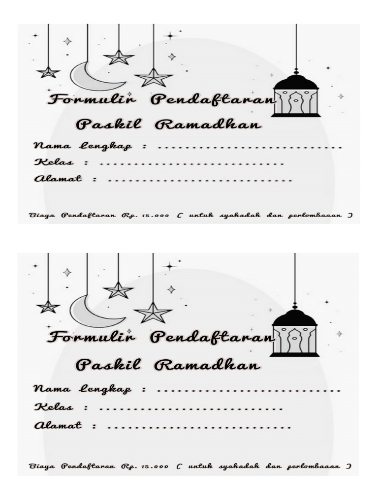 Formulir paskil | PDF