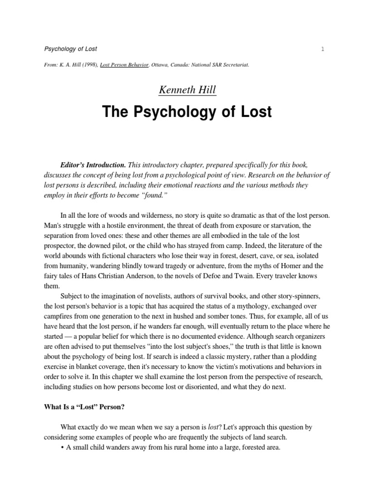 Psicologia Del Perdido | PDF | Knowledge | Cognitive Science