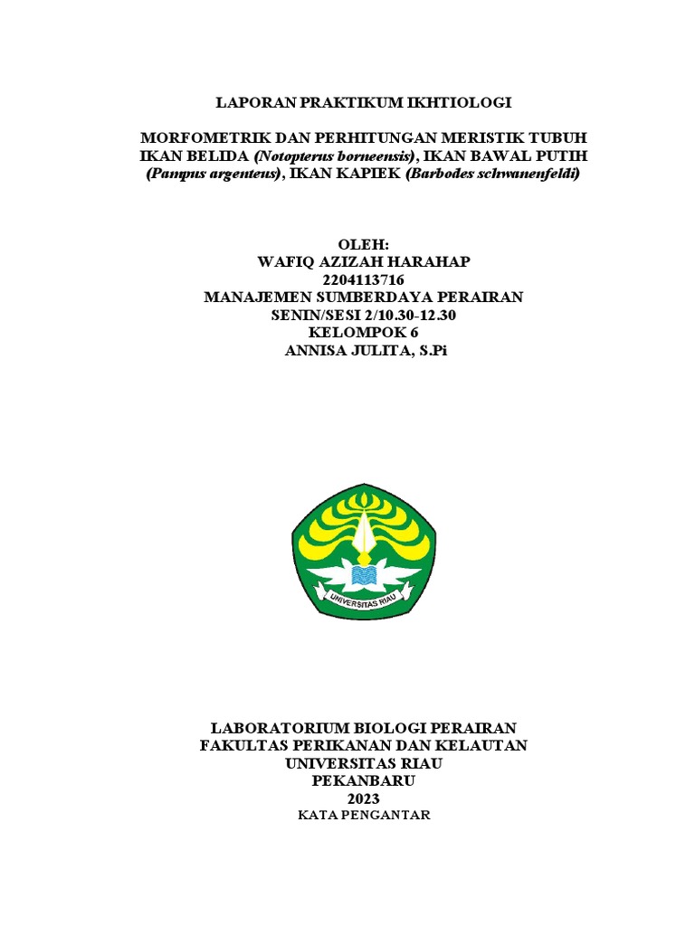 Morfometri dan Meristik Ikan Gabus | PDF