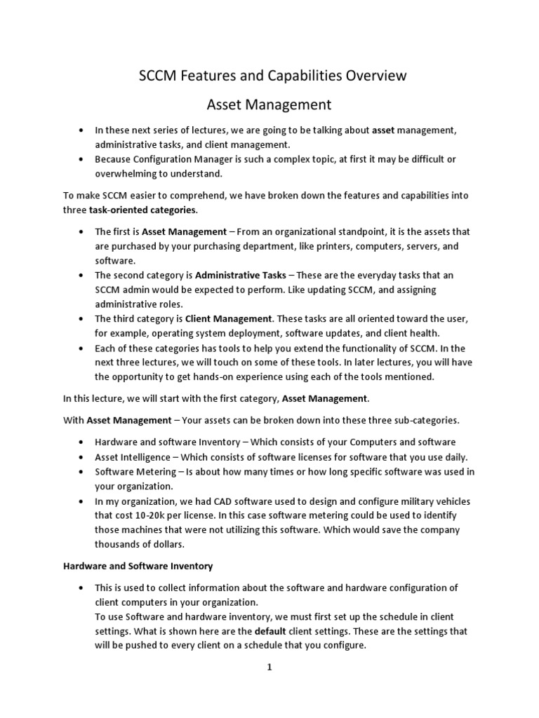 Asset Management | Download Free PDF | Software | Client (Computing)