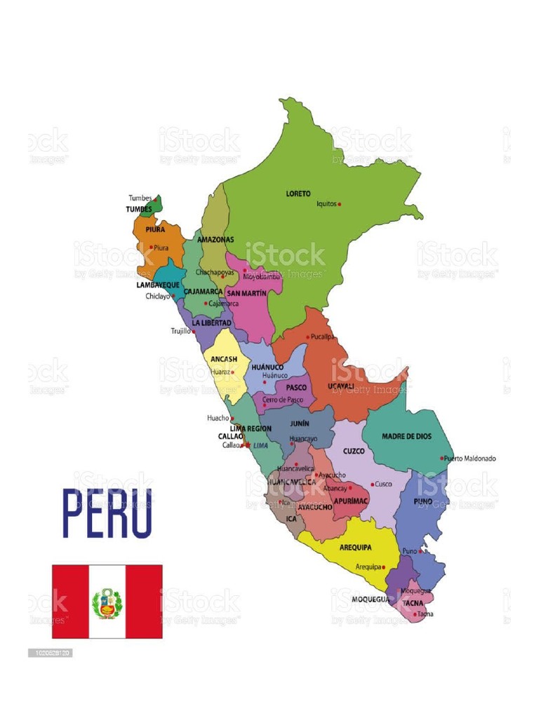 Mapa Politico Del Perú | PDF