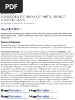 Project Looking Glass Overview | PDF | Optics | Nonlinear Optics