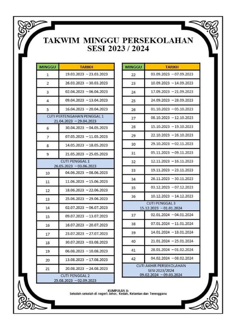 Takwin Minggu Persekolahan Kumpulan B | PDF Takwin Minggu Persekolahan Kumpulan B | PDF