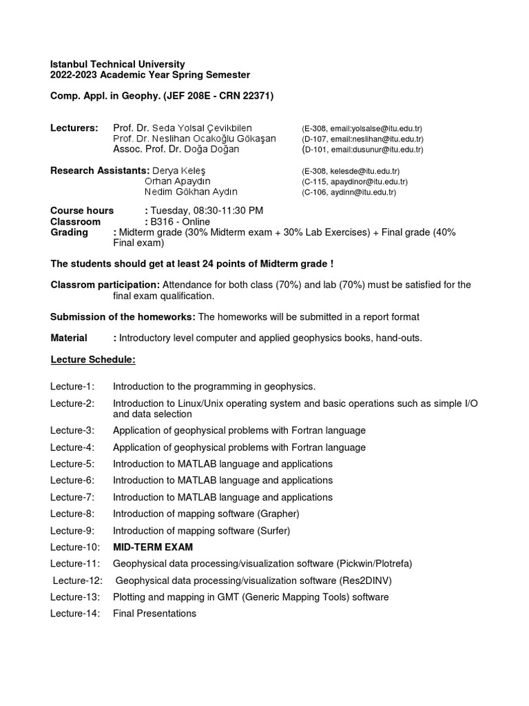 Course Syllabus 2023 | PDF | Computers | Technology & Engineering