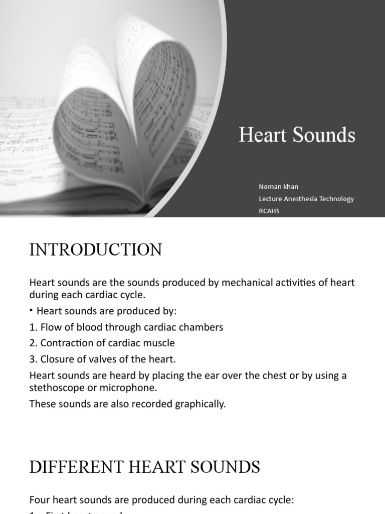 Lec 03 HEART SOUNDS | Download Free PDF | Heart | Heart Valve