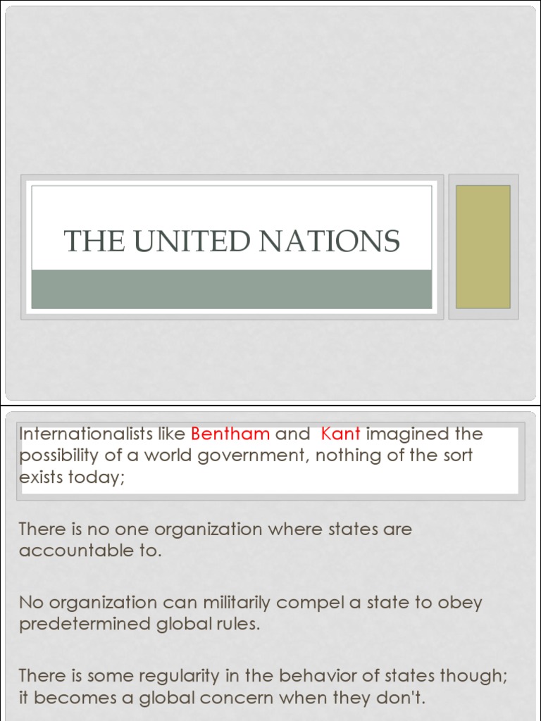 6 The United Nations | PDF | United Nations | International Relations