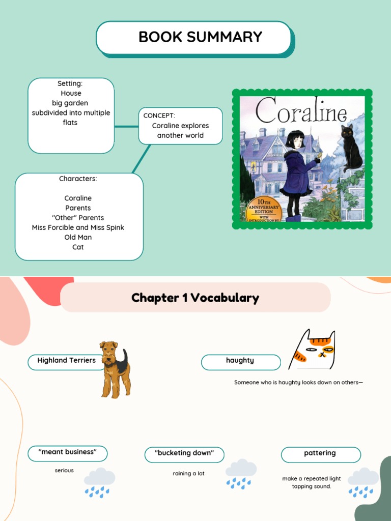 Coraline Glossary + Summary PDF | PDF