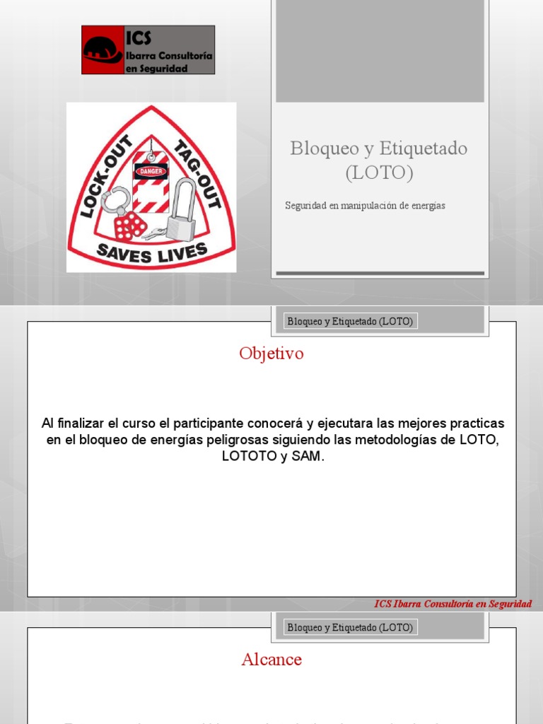 Procedimiento LOTO: Bloqueo y Etiquetado | PDF | Ingenieria Eléctrica ...