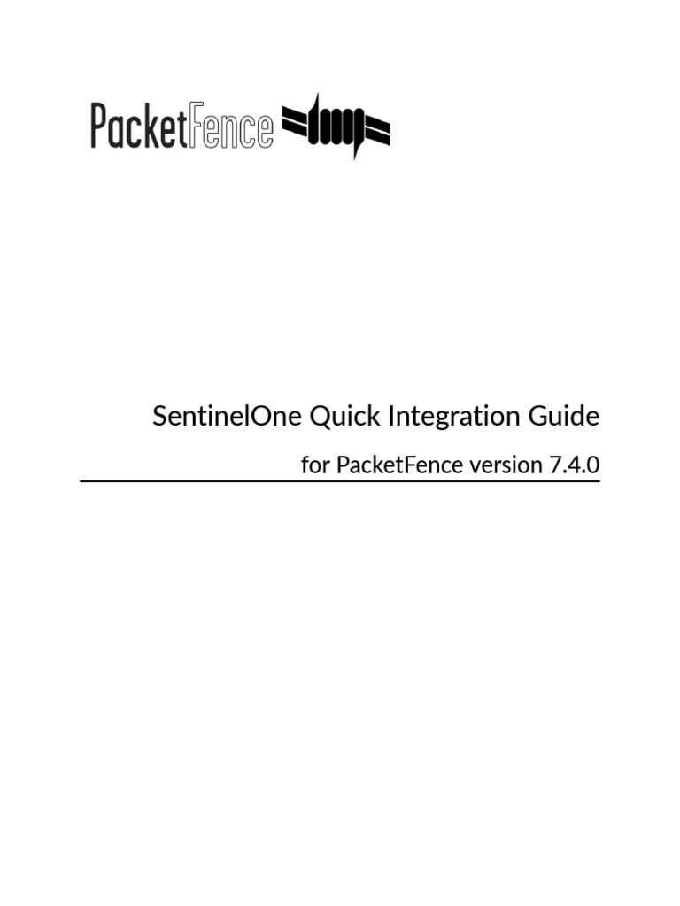 PacketFence SentinelOne Quick Install Guide 3 | PDF | User (Computing) | Computer Science