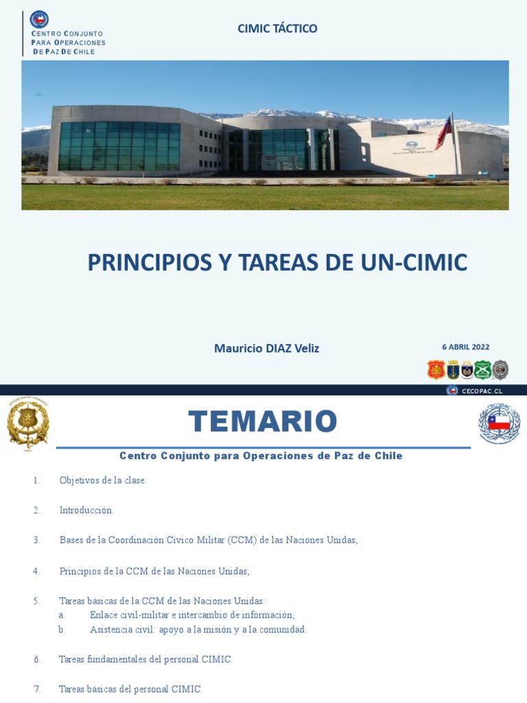 Principios y Tareas UN-CIMIC | PDF | Naciones Unidas | Relaciones ...