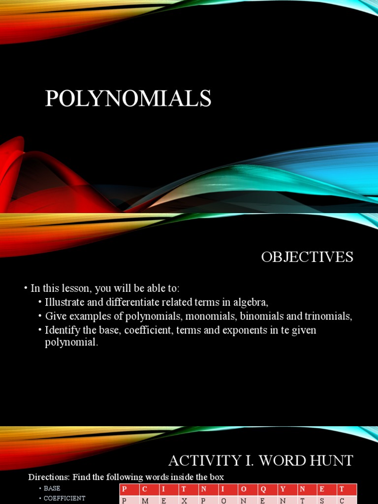 Polynomials Pdf Polynomial Factorization